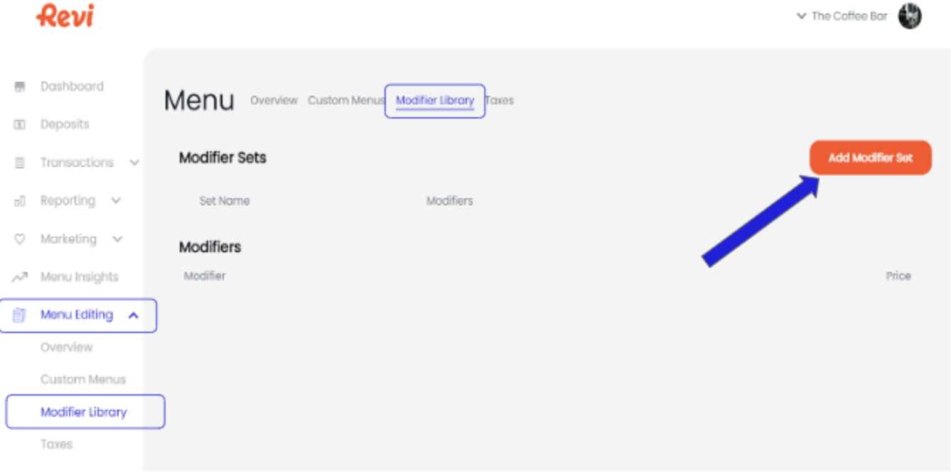 Menu Modifiers – Revi