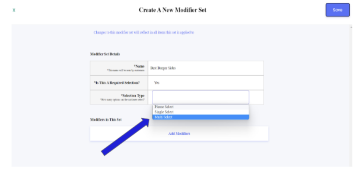 Menu Modifiers – Revi